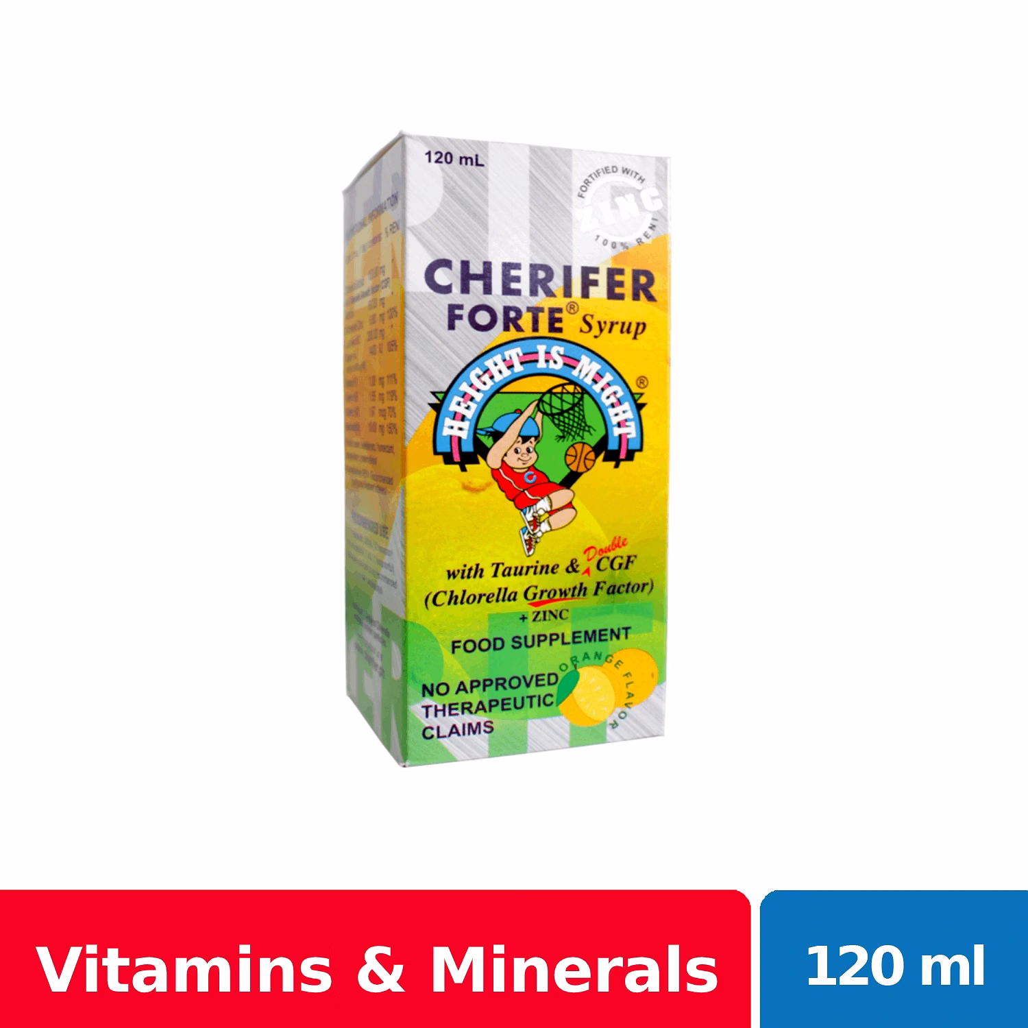 Cherifer Forte with Zinc 120ml Syrup - | NCCC Online Store