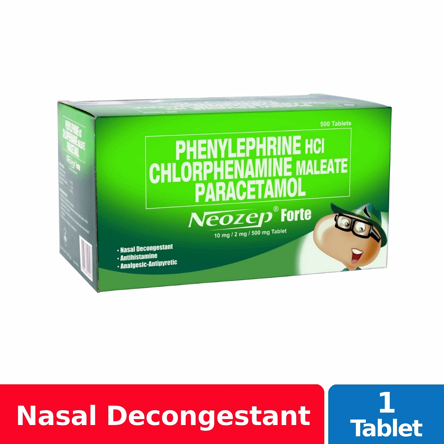 Neozep Forte Caplet 500s - | NCCC Online Store