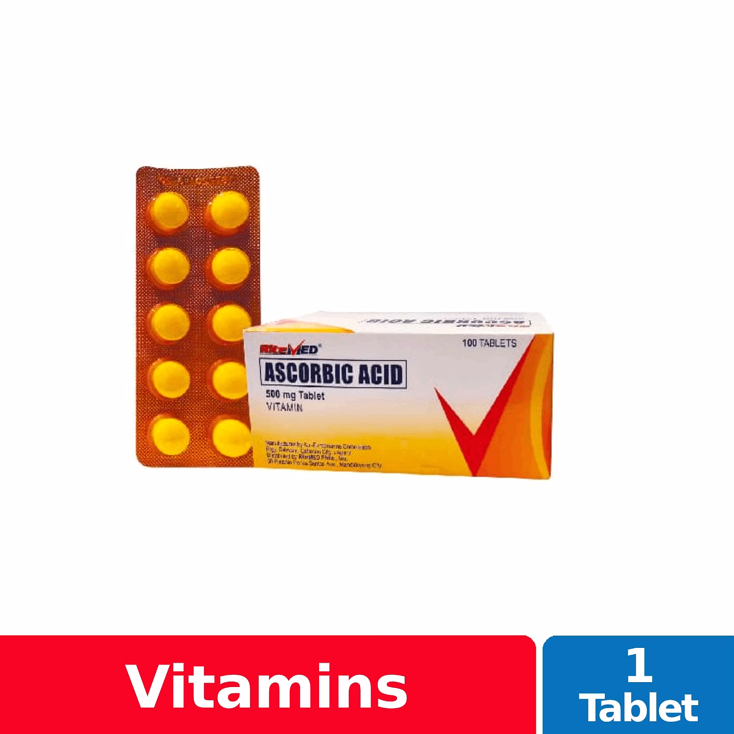 Ritemed Ascorbic Acid 500mg Tablet - | NCCC Online Store