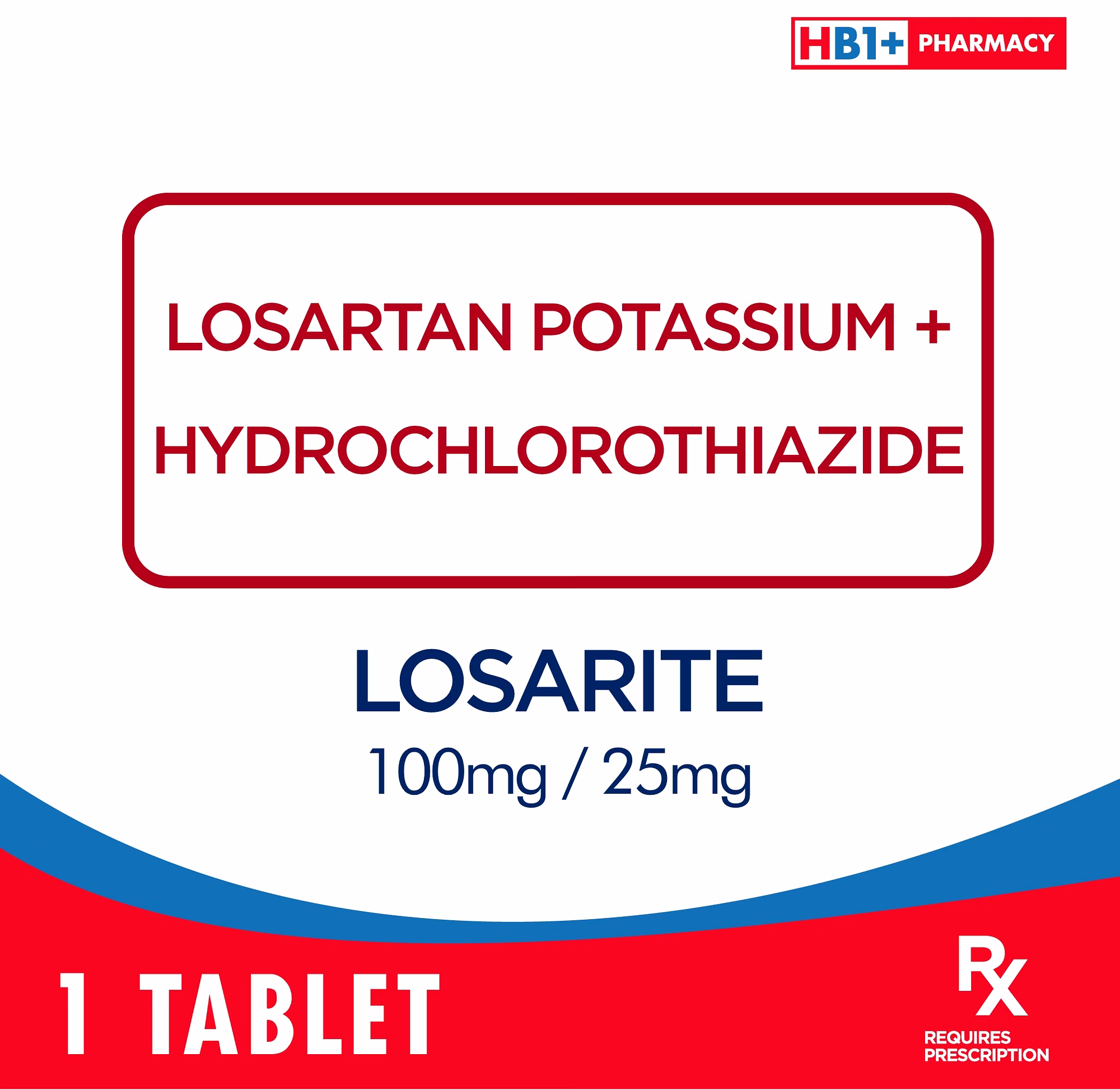 Losarite 100mg / 25mg Tablet - | NCCC Online Store