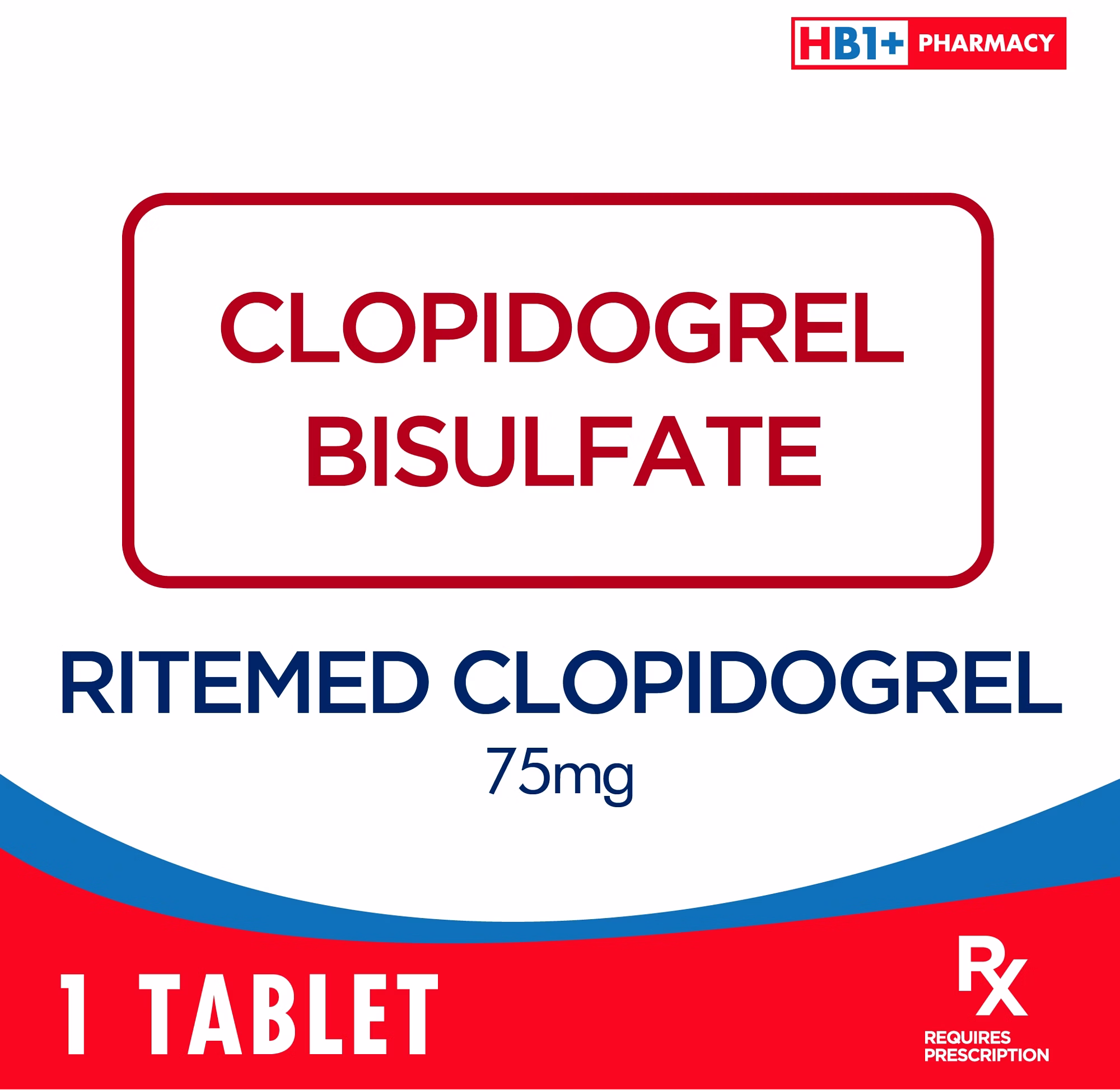 Ritemed Clopidogrel 75mg Tablet - | NCCC Online Store