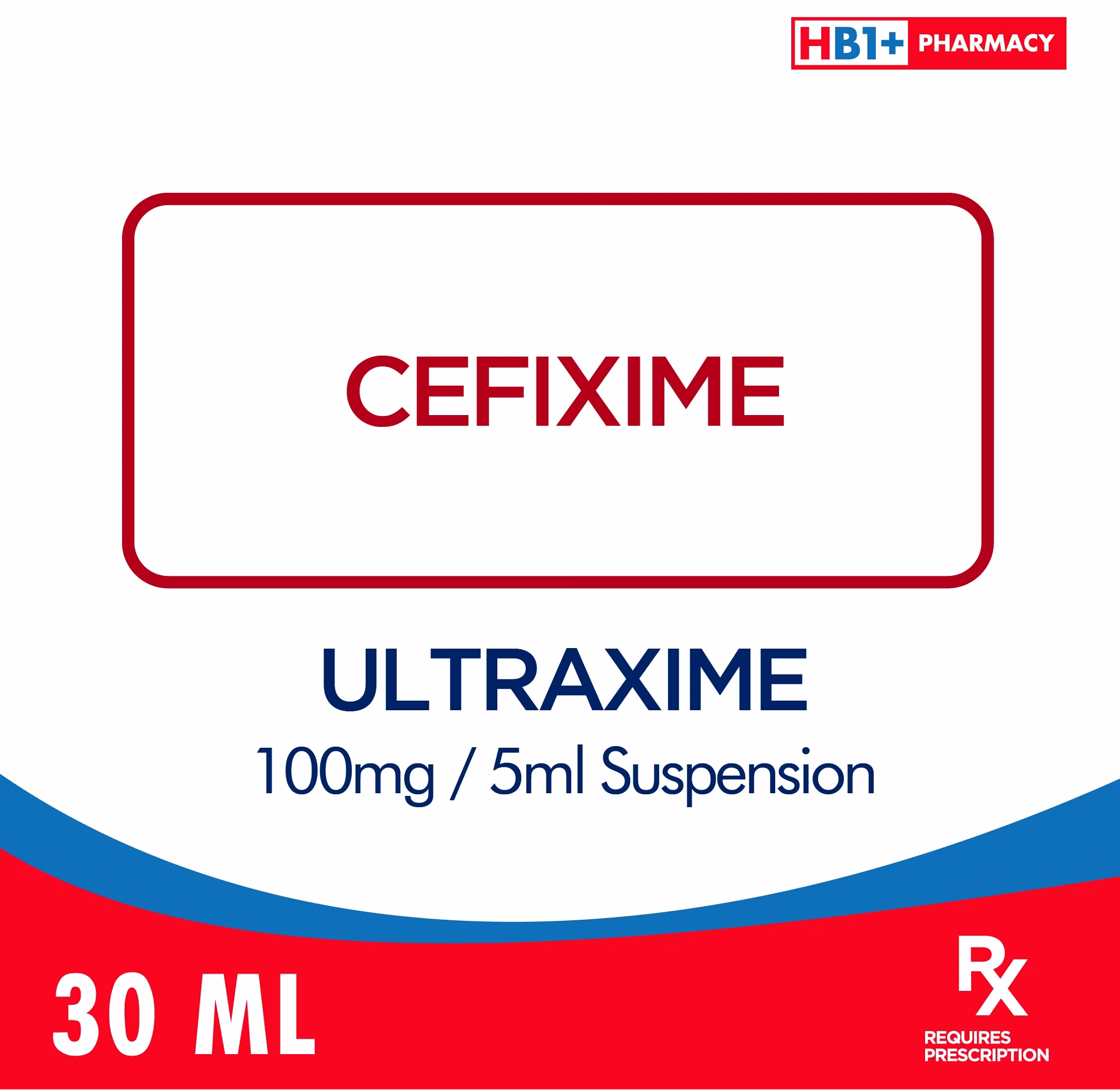 Ultraxime 100mg / 5ml Suspension 30ml - | NCCC Online Store