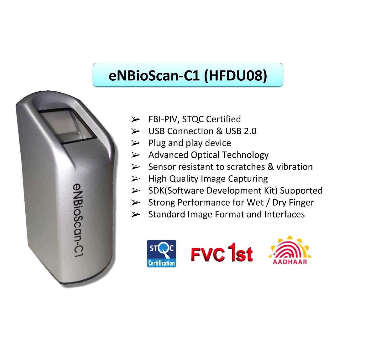 Nitgen HFDU08 enbioscan C1 Fingerprint Scanner | RAVIRAJ Technologies Nitgen HFDU08 enbioscan C1 Fingerprint Scanner | RAVIRAJ Technologies