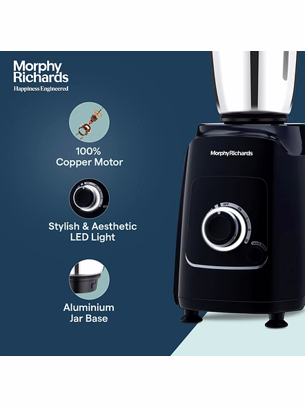 "Morphy Richards GrindPro Maxx 4 Jar 1000W Mixer Grinder, Black ...