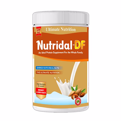 NUTRIDAL DF POWDER An ideal protein supplement enriched with Dry Fruits ...