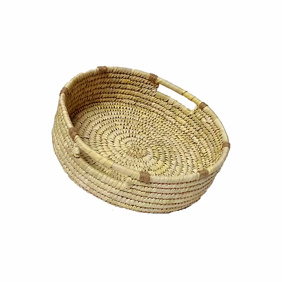 Handwoven sabai grass tray #1322 | Best Unique Handicraft Store In India