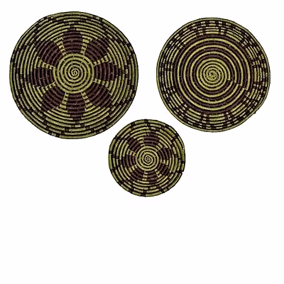 SigmaScott Store Handcrafted Sabai Grass Plate | Handmade Wall Décor ...