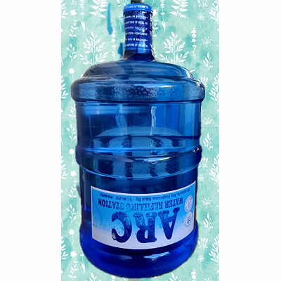5 Gallon round Water container - | ARC Water ReFilling Station