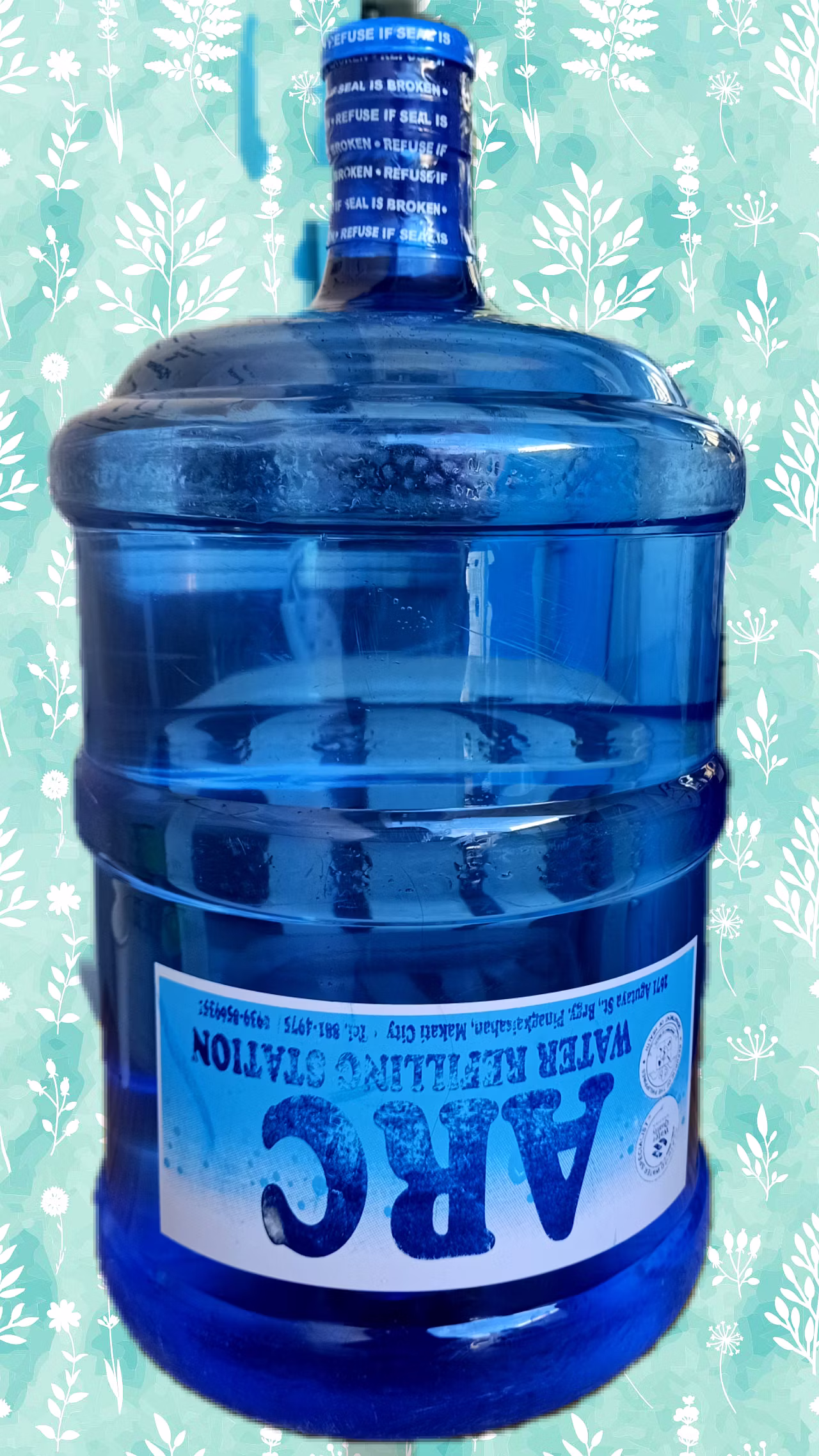 5 Gallon Round Water Container ARC Water ReFilling Station 5 Gallon Round Water Container ARC Water ReFilling Station