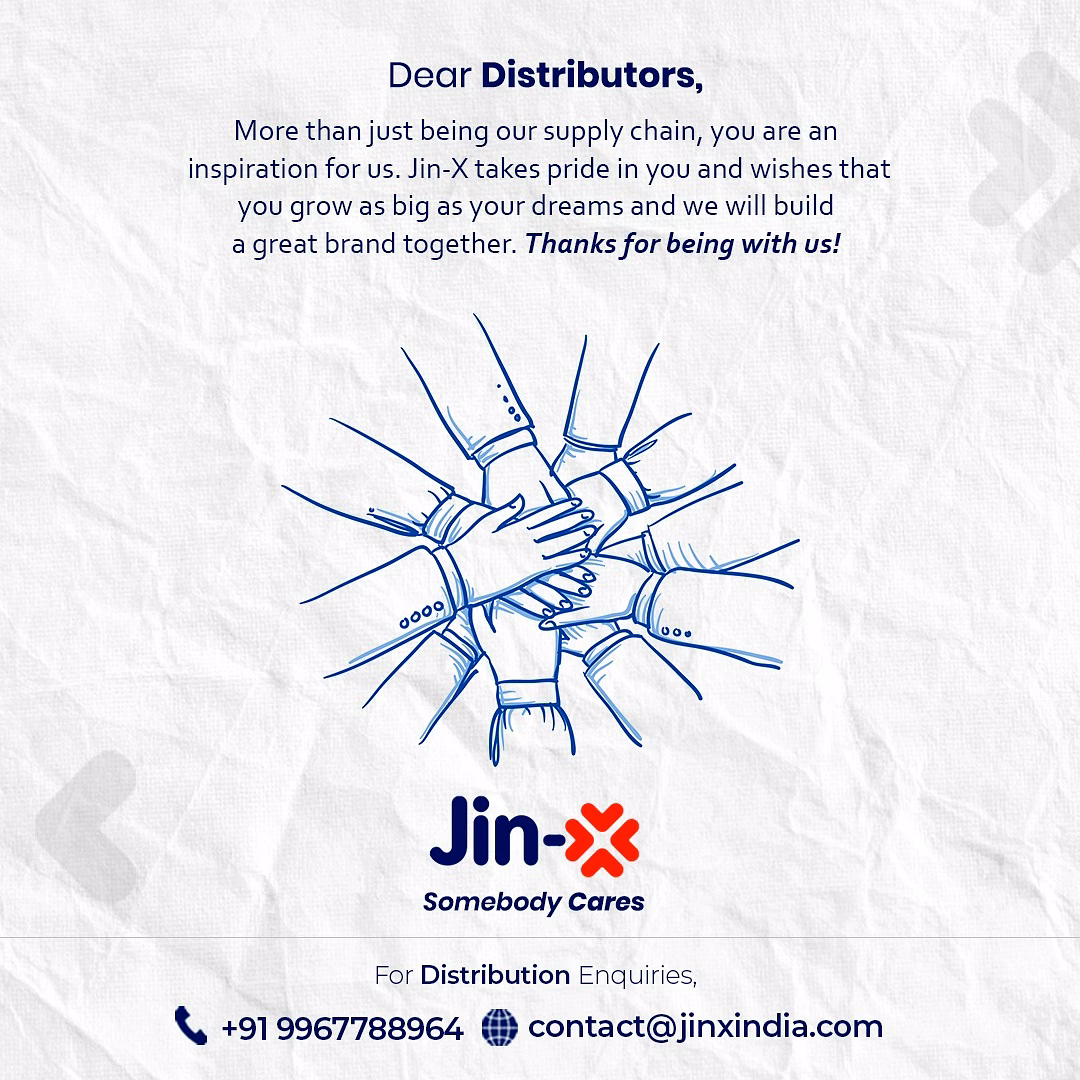 Distributors, Stockists, Super Stockists | JIN-X HEALTHCARE PVT LTD