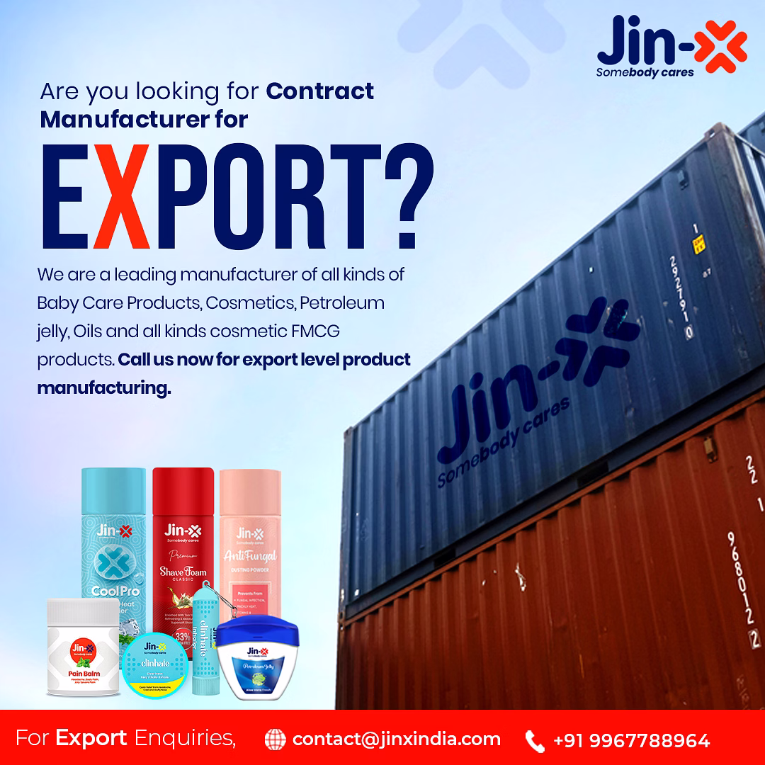 Best exporter of FMCG product in india | JIN-X HEALTHCARE PVT LTD