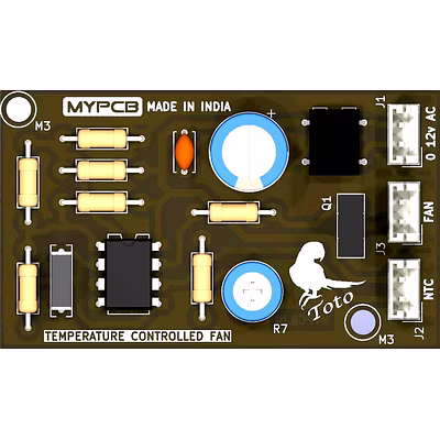 12V Temperature Controlled Fan speed Controller Board - PWM / DC Fan ...