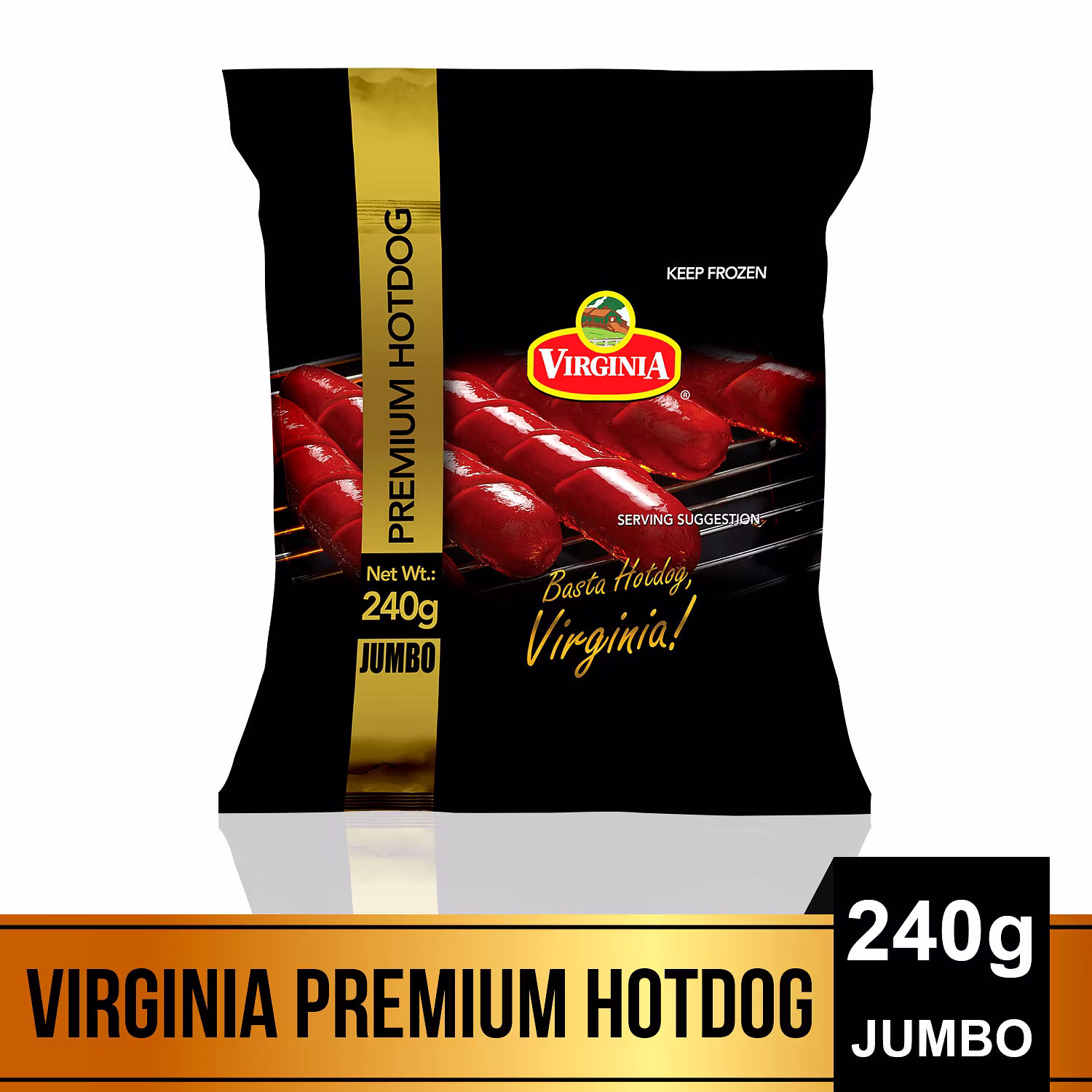 Virginia Premium Hotdog Jumbo 4.5-inch 240g - | Tagum Mall