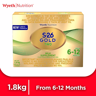 S-26 Gold Two 6-12 Months 1.8kg - | Tagum Mall