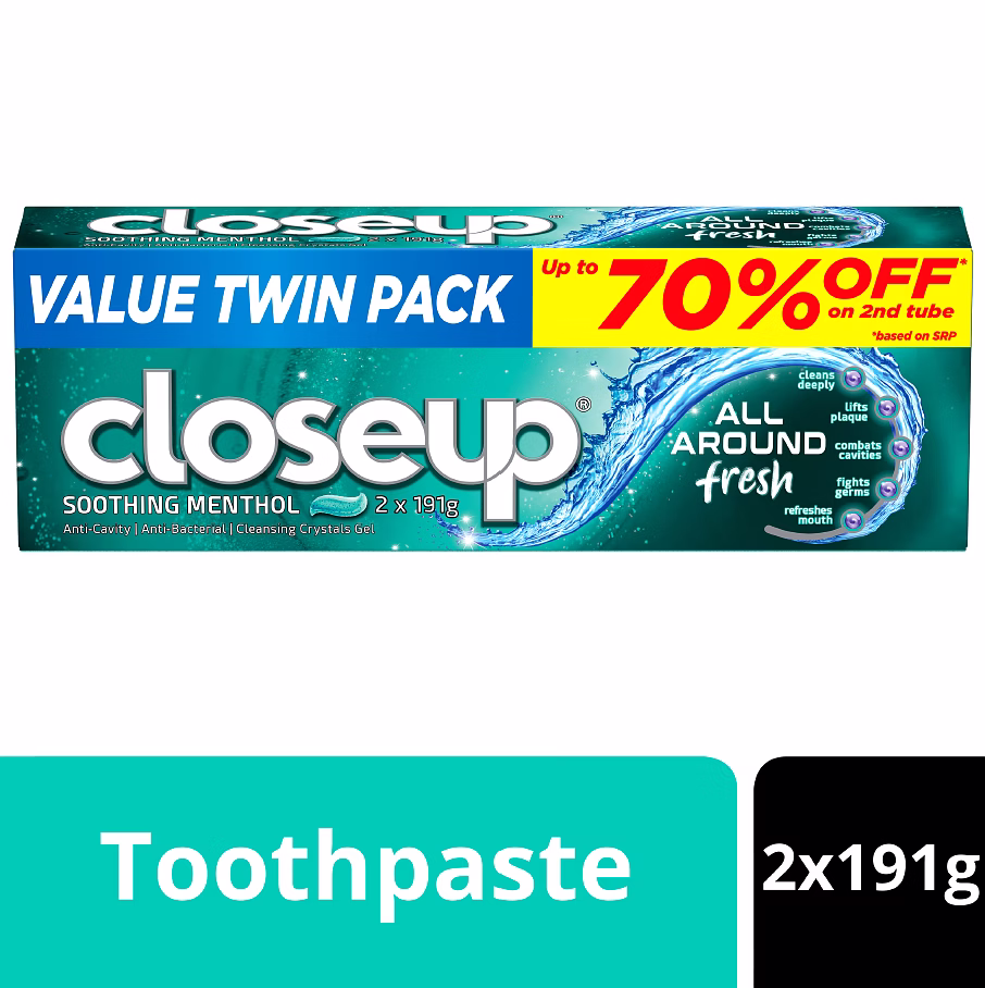 Close Up Soothing Menthol Value Twin Pack 191G - | Tagum Mall