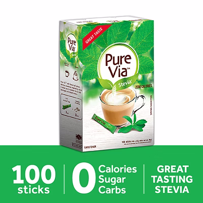 Pure Via Stevia Sweetener Zero Calories 0.8Gx100s - | Tagum Mall