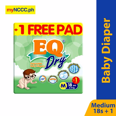 EQ Baby Diaper Dry Medium 18s - | Tagum Mall