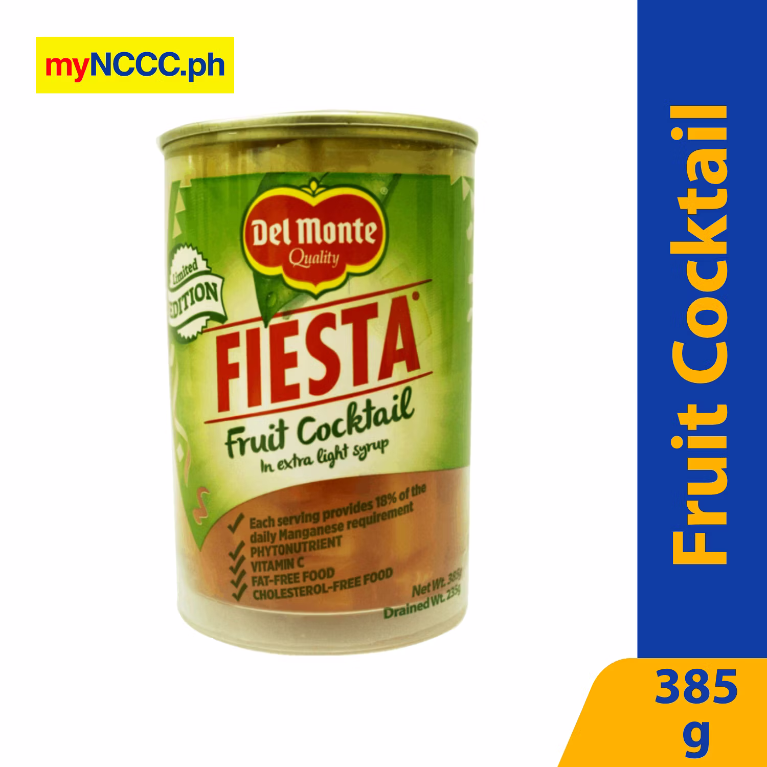 Del Monte Fiesta Fruit Cocktail Klearcan in Extra Light Syrup 385g - | Tagum Mall