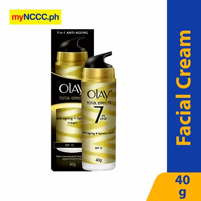 Olay Total Effects 7-in-1 Anti-Aging + Fairness Cream SPF15 40g ...