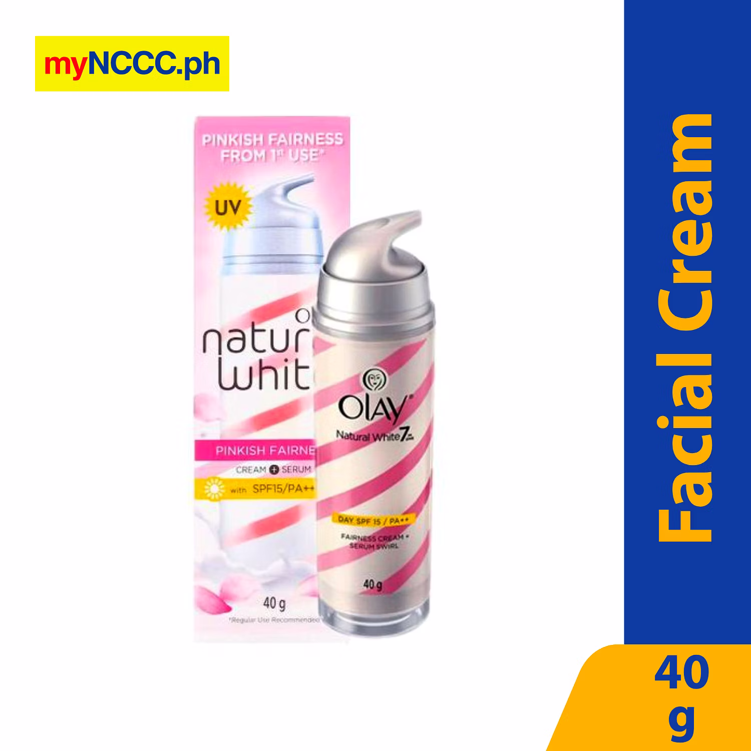 Olay Natural White Swirl Day UV 40g - | Tagum Mall
