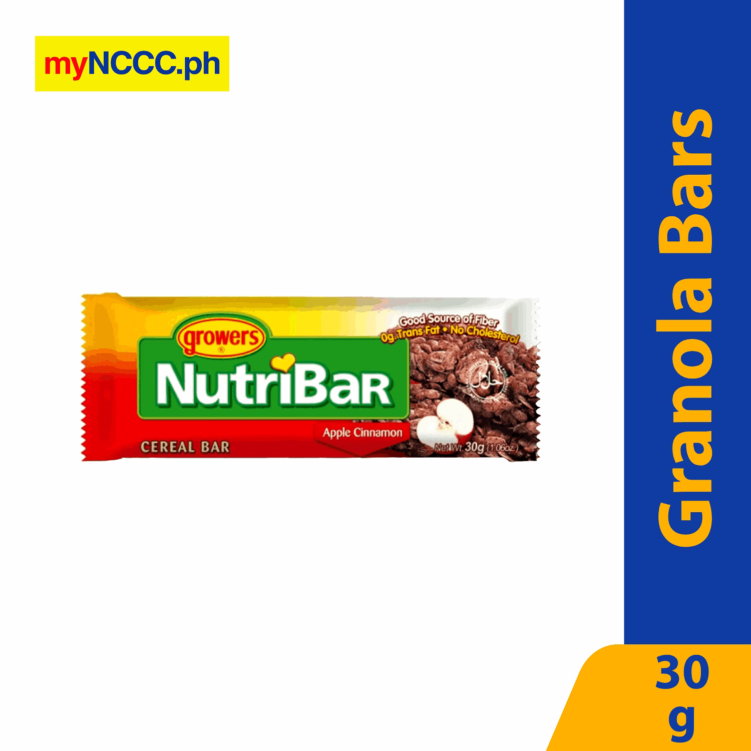 Growers Nutri Bar Apple Cinnamon 30g - | Tagum Mall