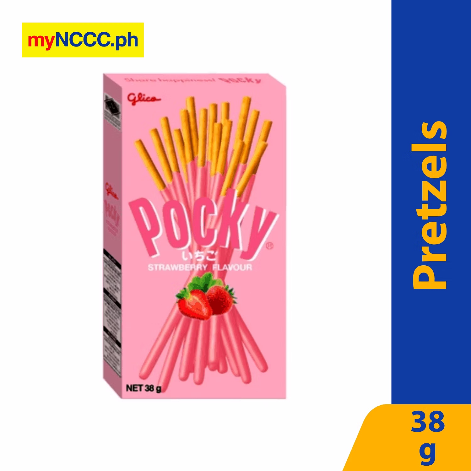 Glico Pocky Strawberry 38g - | Tagum Mall
