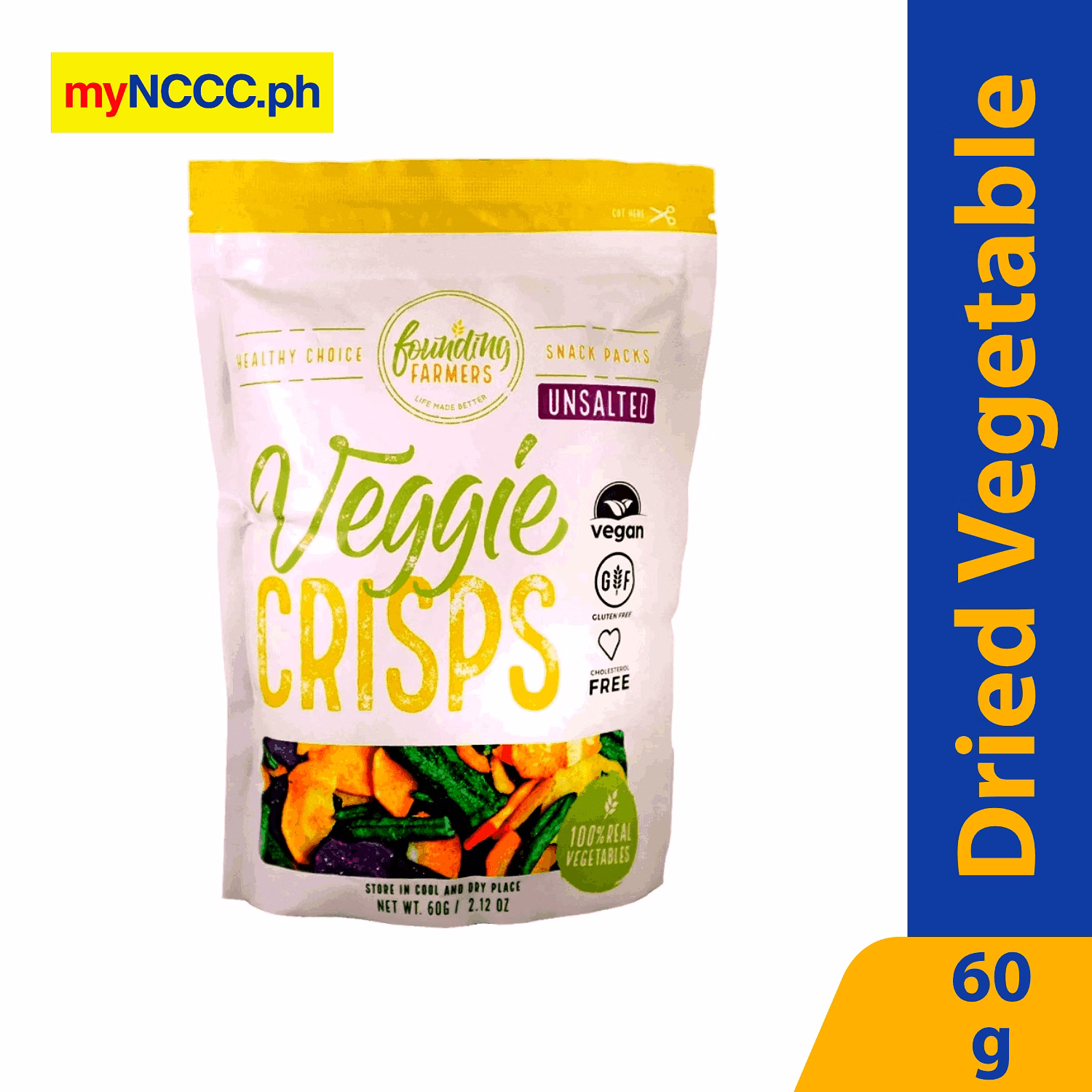 Founding Farmers Mixed Veggie Crisps In Unsalted 60g - | Tagum Mall