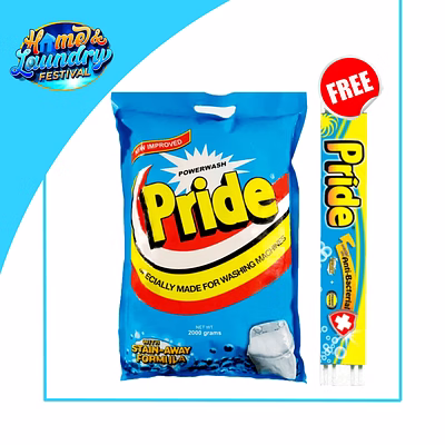 Buy Pride Hi-Density Powder withStain Formula 2kg FREE Pride Detergent ...
