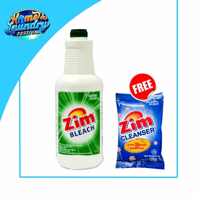 Buy Zim Bleach Garden Bloom 1L FREE Zim Cleanser Floral Scent 150g ...