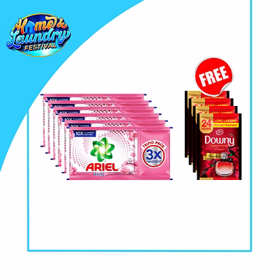 Buy 6 Ariel Laundry Powder Garden Bloom Tripid Sachet 100g FREE 4 Downy ...