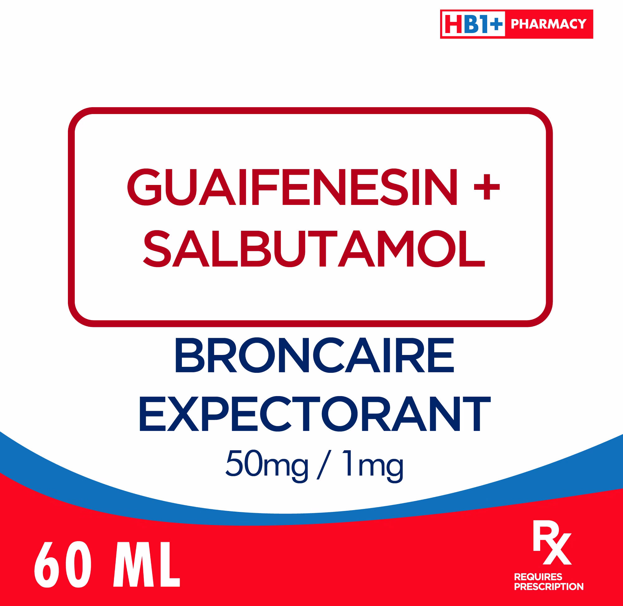 Broncaire Expectorant 50mg / 1mg 60ml - | Tagum Mall