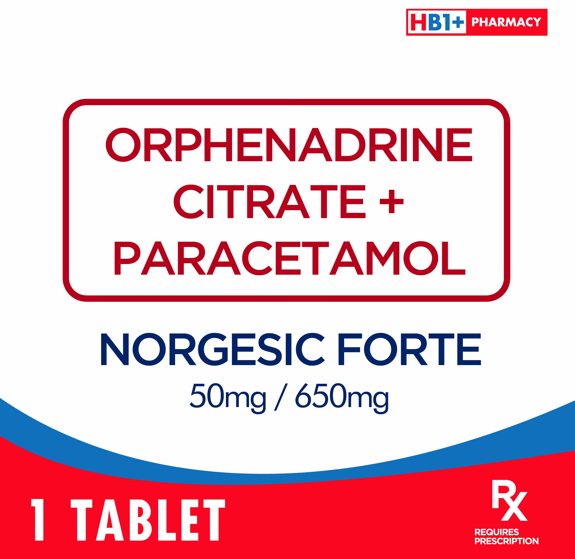 Norgesic Forte 50mg / 650mg Tablet - | Tagum Mall