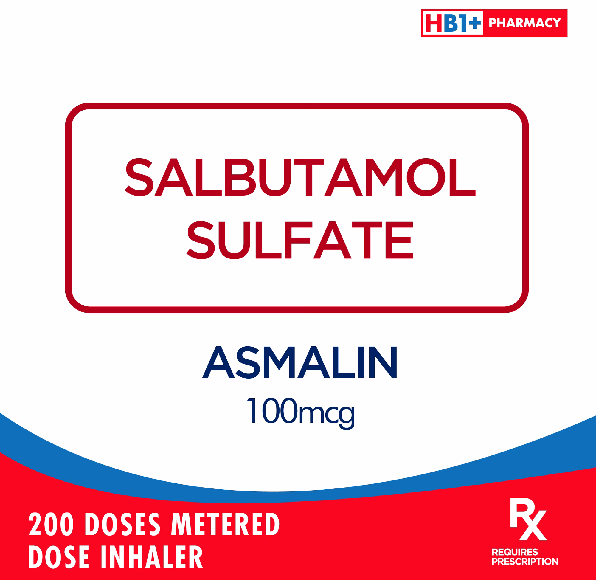 Asmalin 100mcg 200 Doses Metered Dose Inhaler - | Tagum Mall