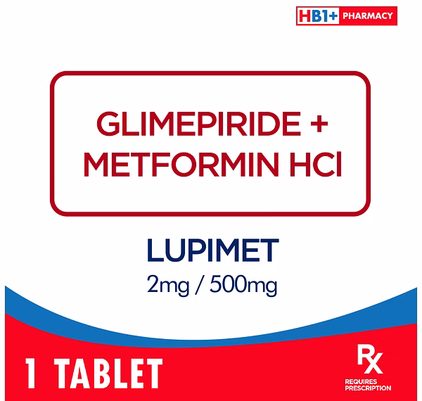 Lupimet 2mg / 500mg Tablet - | Tagum Mall
