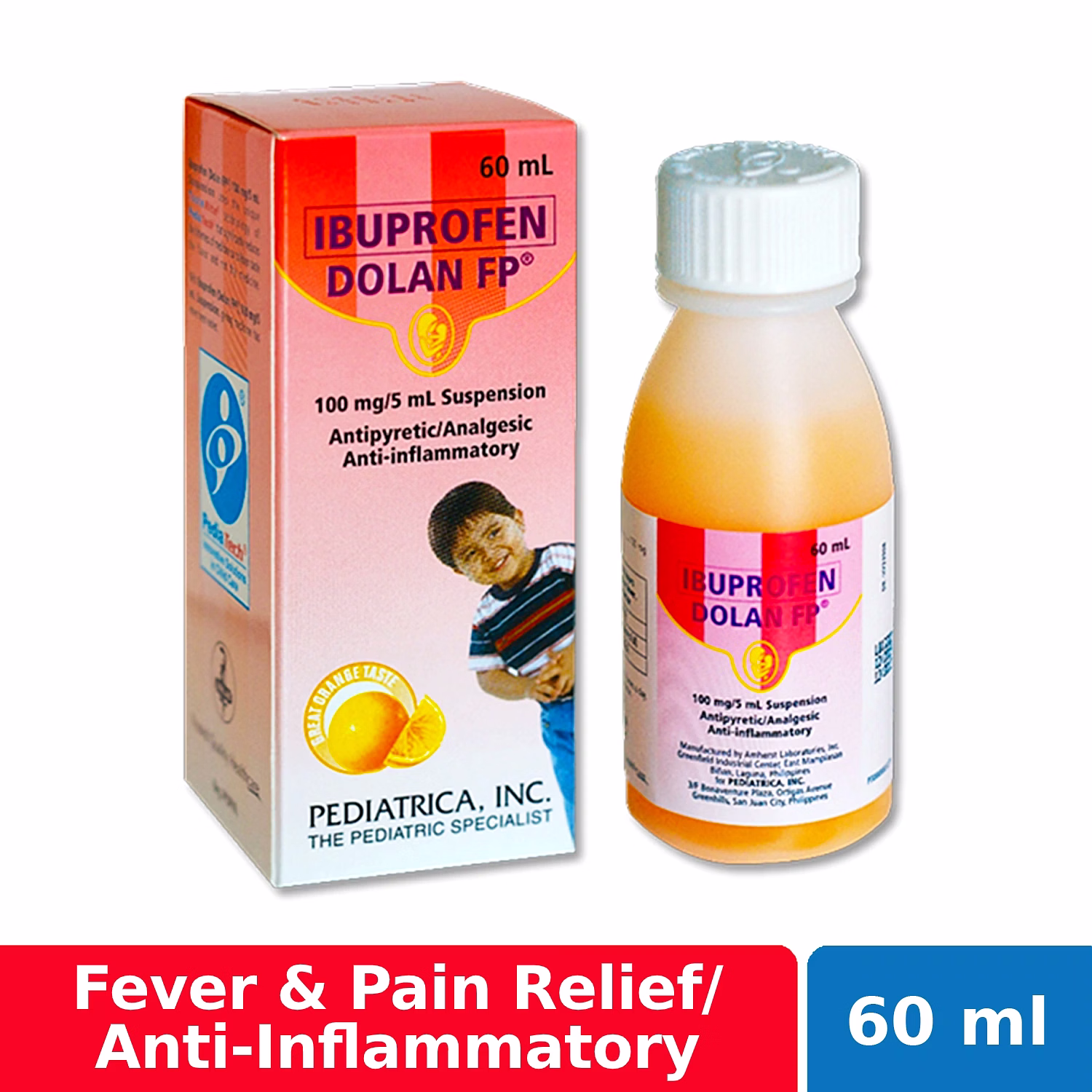 Dolan FP Pedtech 100mg 60ml Suspension - | Tagum Mall