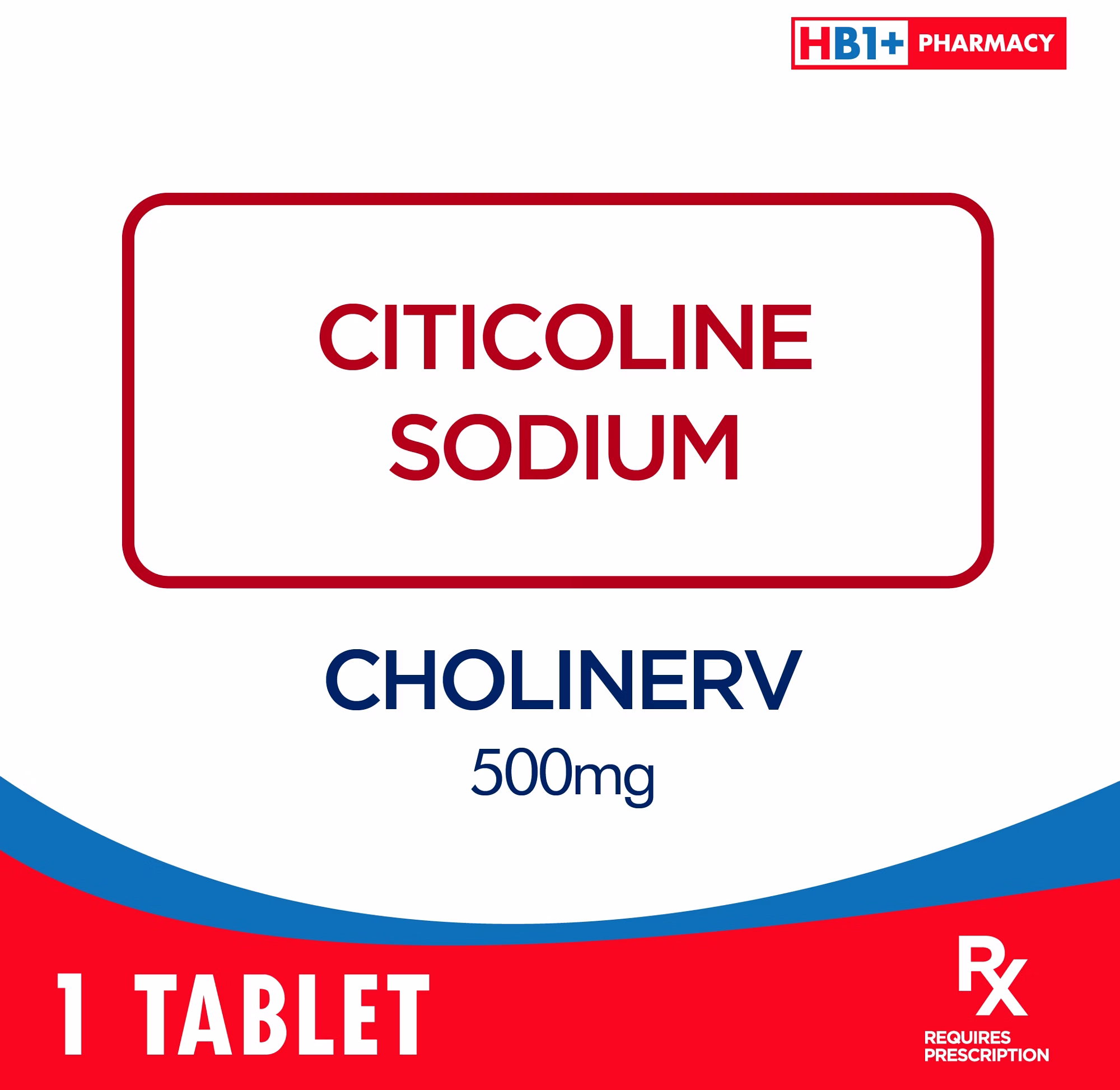 Cholinerv 500mg Tablet - | Tagum Mall