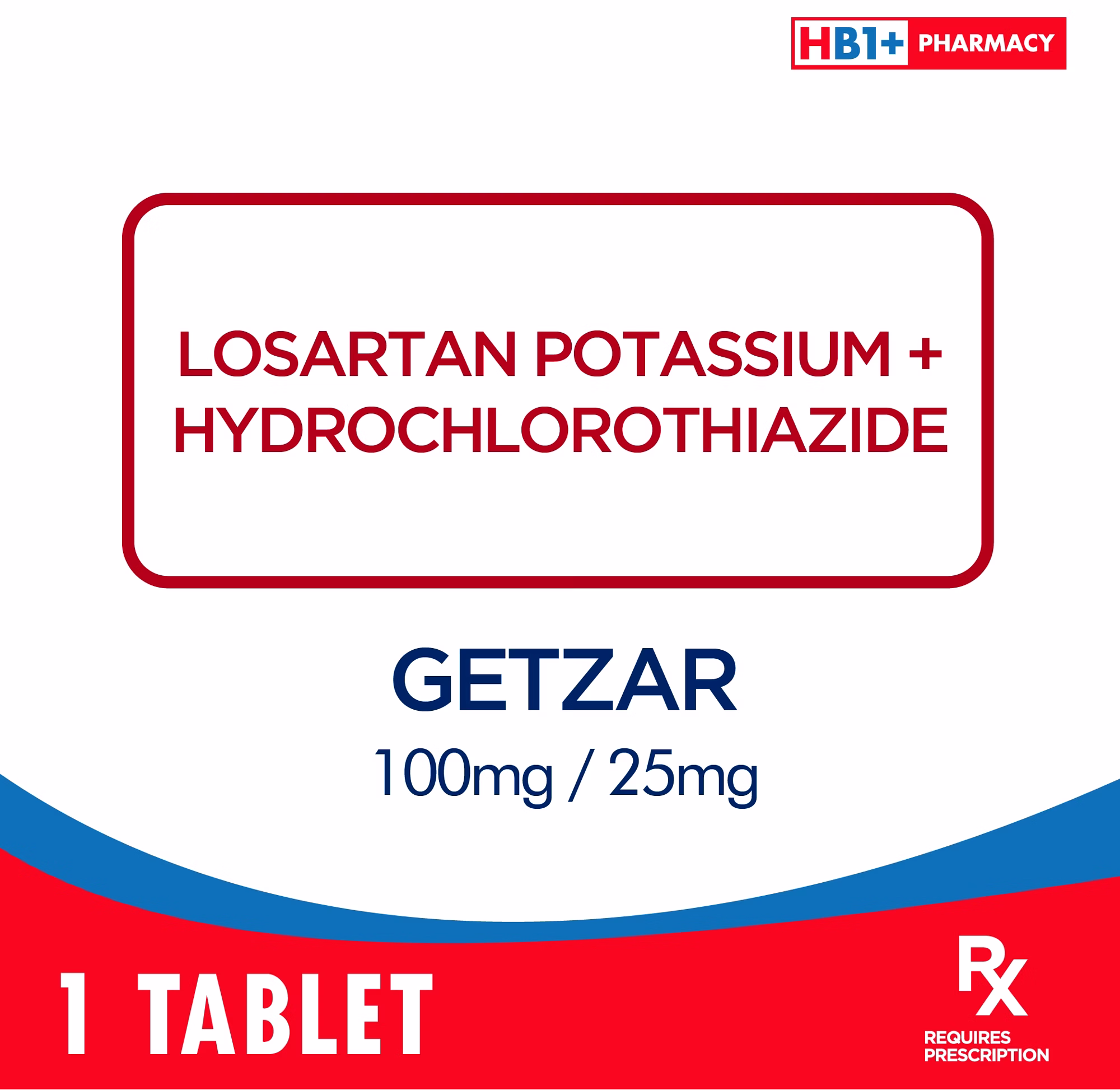 Getzar 100mg / 25mg Tablet - | Tagum Mall