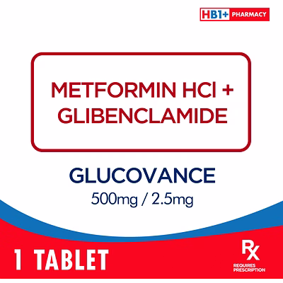 Glucovance 500mg / 2.5mg Tablet - | Tagum Mall