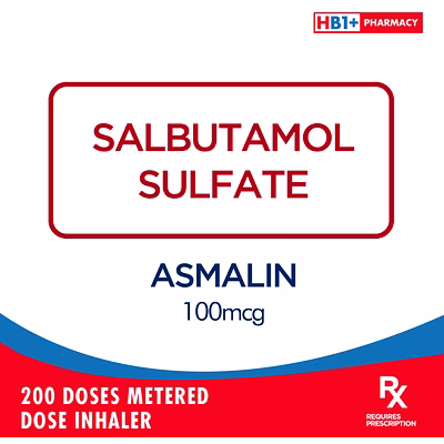 Asmalin 100mcg 200 Doses Metered Dose Inhaler - | Tagum Mall