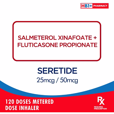 Seretide 25mcg / 50mcg 120 Doses Metered Dose Inhaler - | Tagum Mall