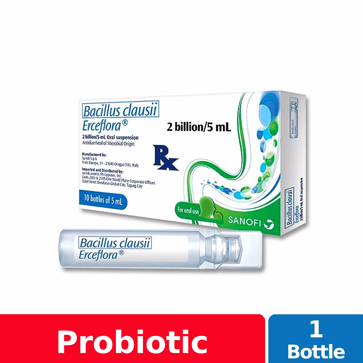 Erceflora 2 Billion/5ml Oral Suspension - | Palawan Mall