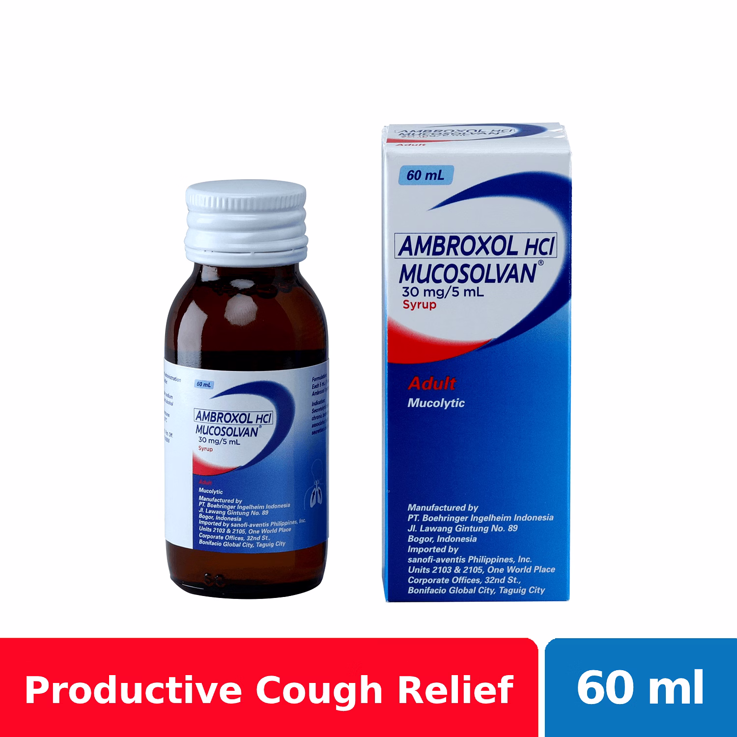 Mucosolvan 30mg/5ml 60ml Adult Syrup - | Palawan Mall