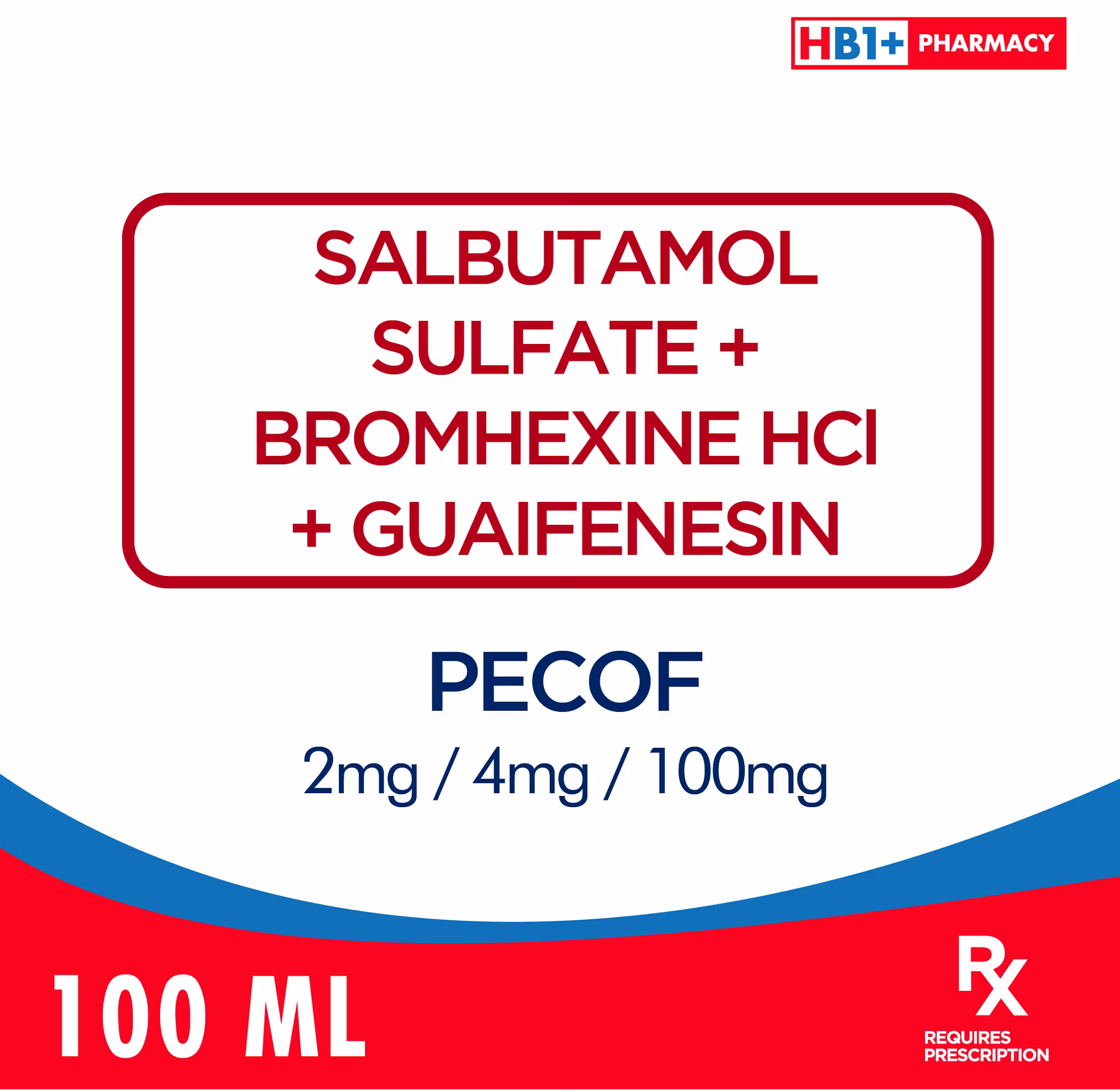 Pecof 2mg / 4mg / 100mg 100ml - | Palawan Mall