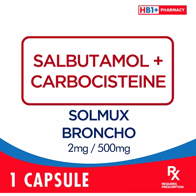 Solmux Broncho 2mg / 500mg Capsule - | Palawan Mall