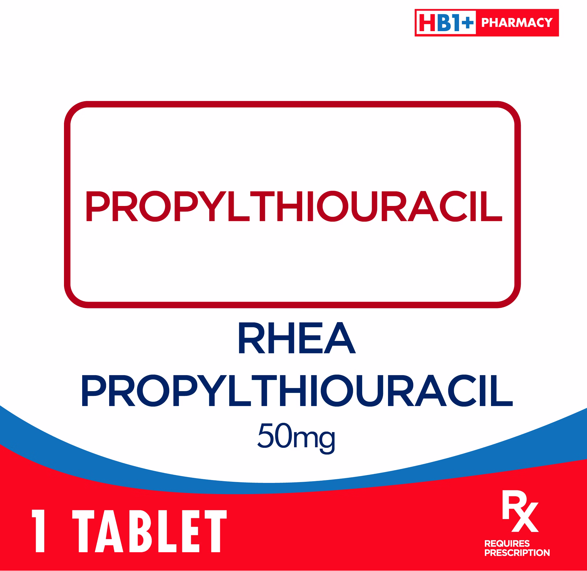 Rhea Propylthiouracil 50mg Tablet - | Palawan Mall