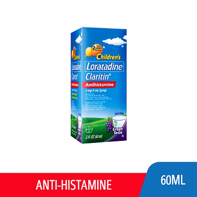 Claritin Syrup Grape 60ml - | Palawan Mall