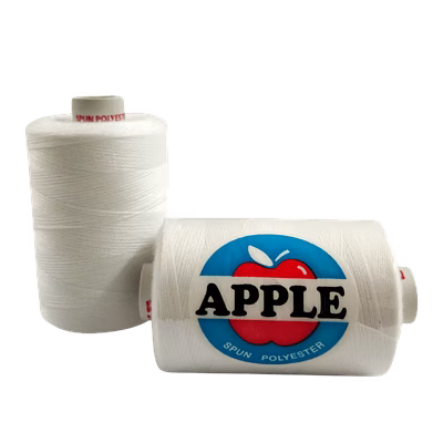 Apple Sewing Thread - Spun Polyester, 1000m, White | Tagum Mall
