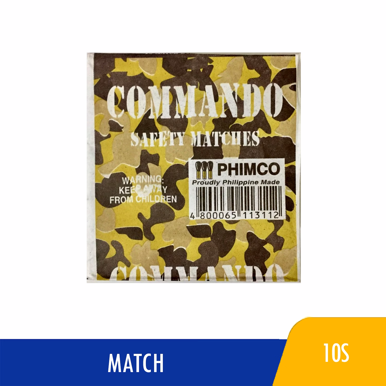 Commando Safety Match 10s - | Palawan Mall