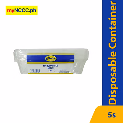 Choice Microwavable Container VP 500ml 5s - | Palawan Mall