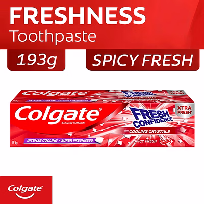 Colgate Toothpaste Fresh Confidence with Cooling Crystals Spicy Fresh ...